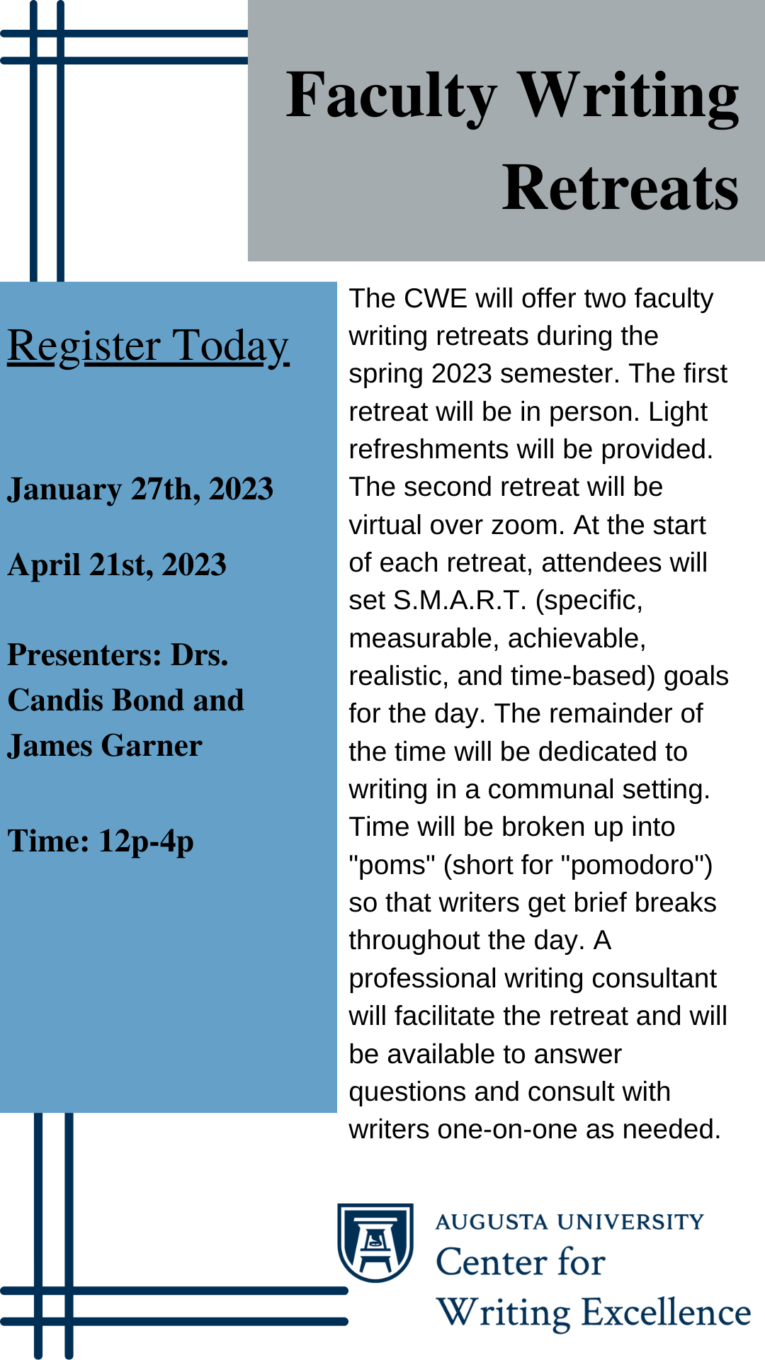 Writing/Speaking Groups and Retreats