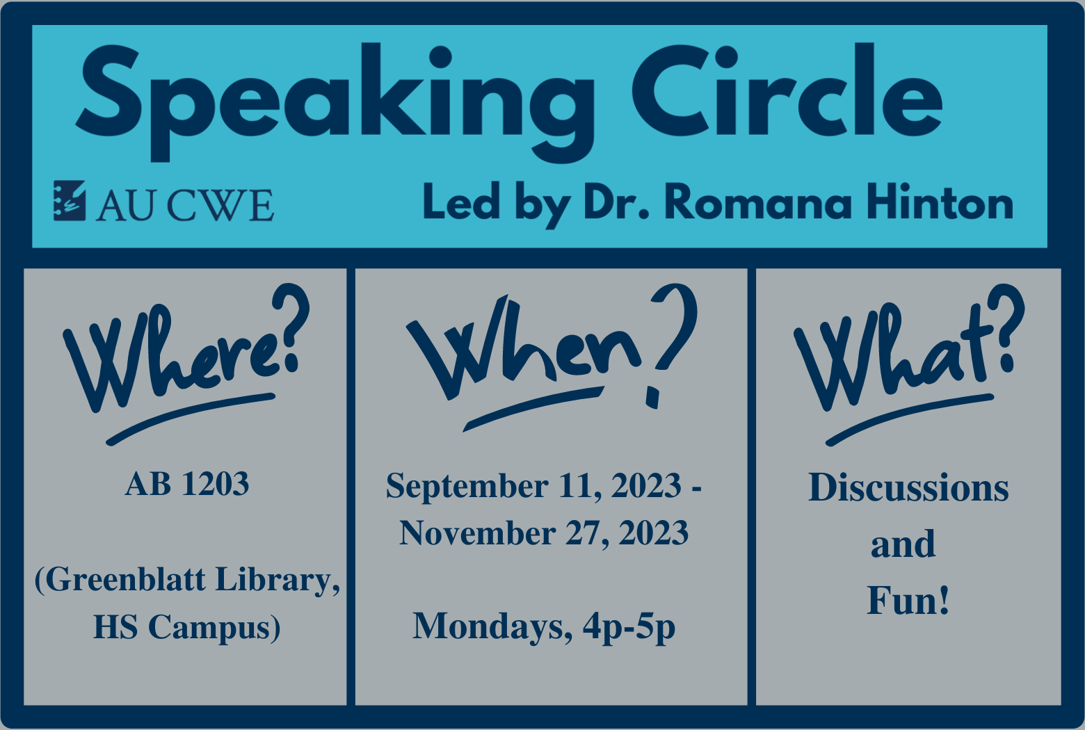 Writing/Speaking Groups and Retreats